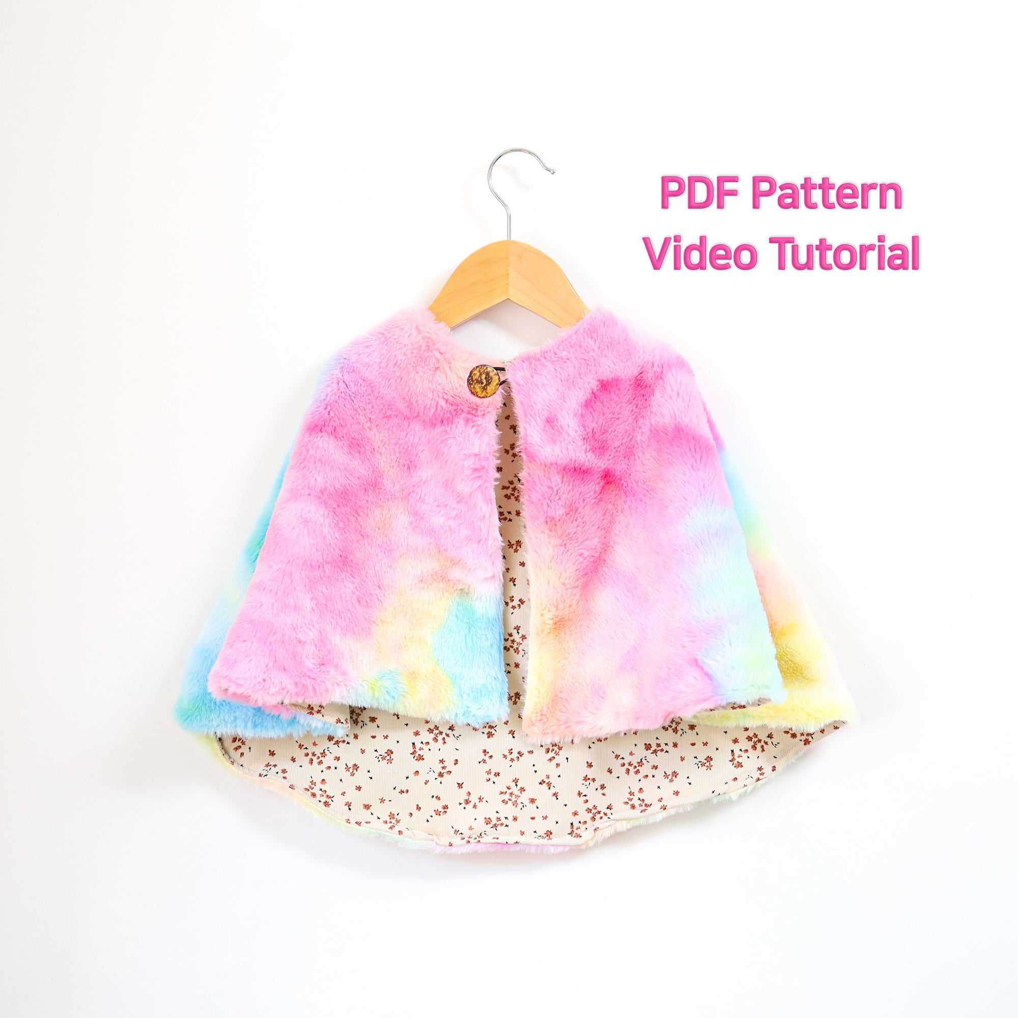 poncho pattern for kids, cape pattern pdf toddler, Tutorial DIY Video ...