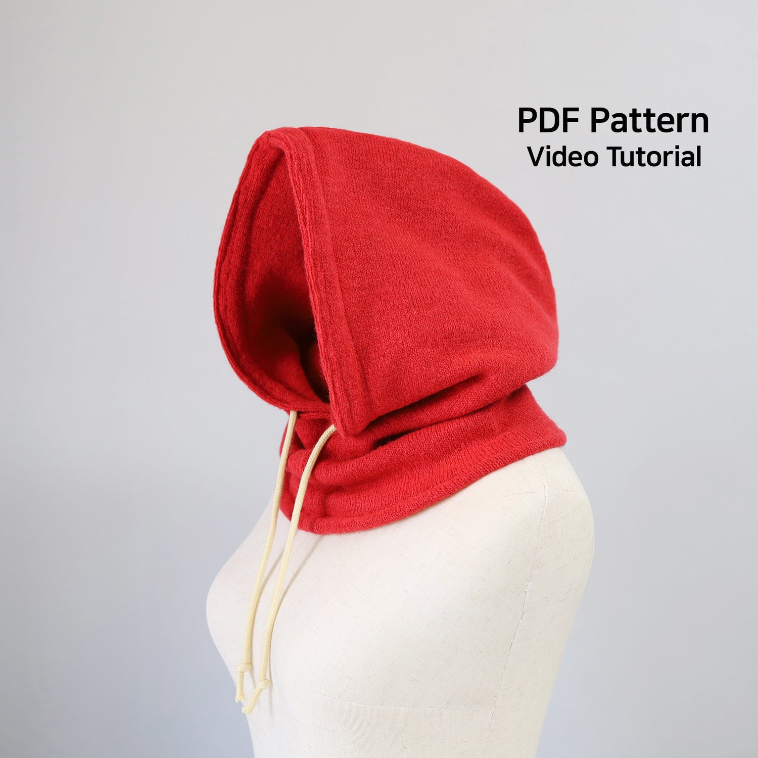 Balaclava PDF Sewing Patterns, Winter Hat Adult & Kids 9 Sizes,Video T