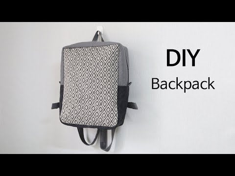 Backpack PDF Sewing Pattern, Video Tutorial