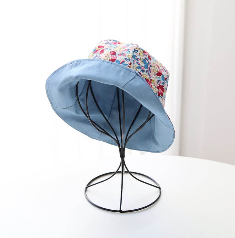 Bucket Hat Reversible sun hats PDF sewing pattern download and Video t ...