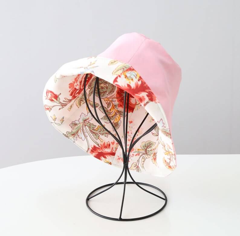 Digital Goods Sewing Patterns,Womens Sun Hat Pattern, Reversible Sun H