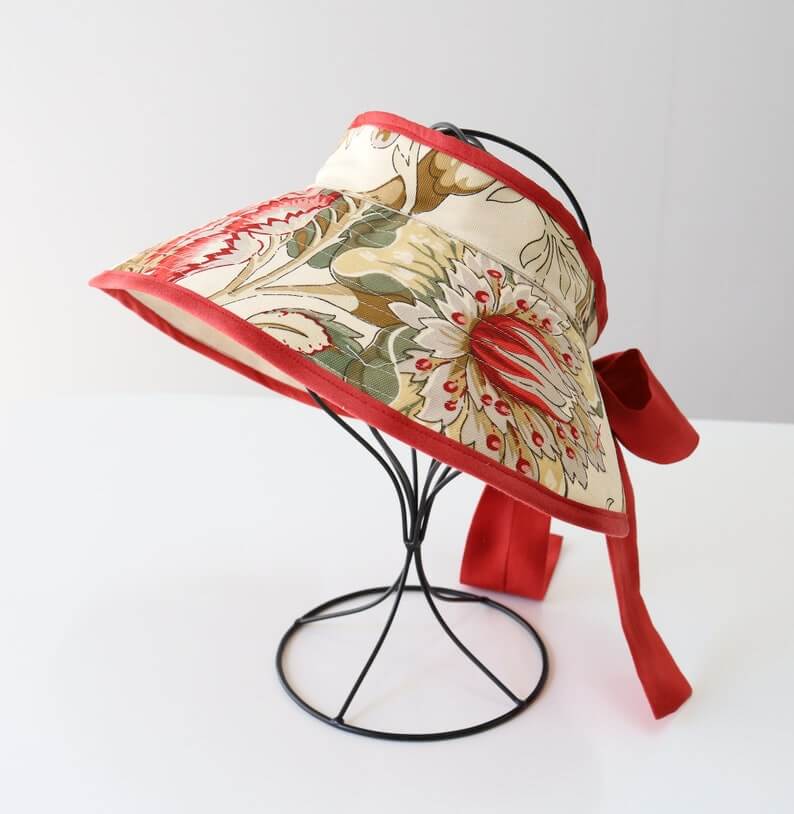 Digital Goods Sewing Patterns,Sun visor hat PDF Pattern, Beach visor,
