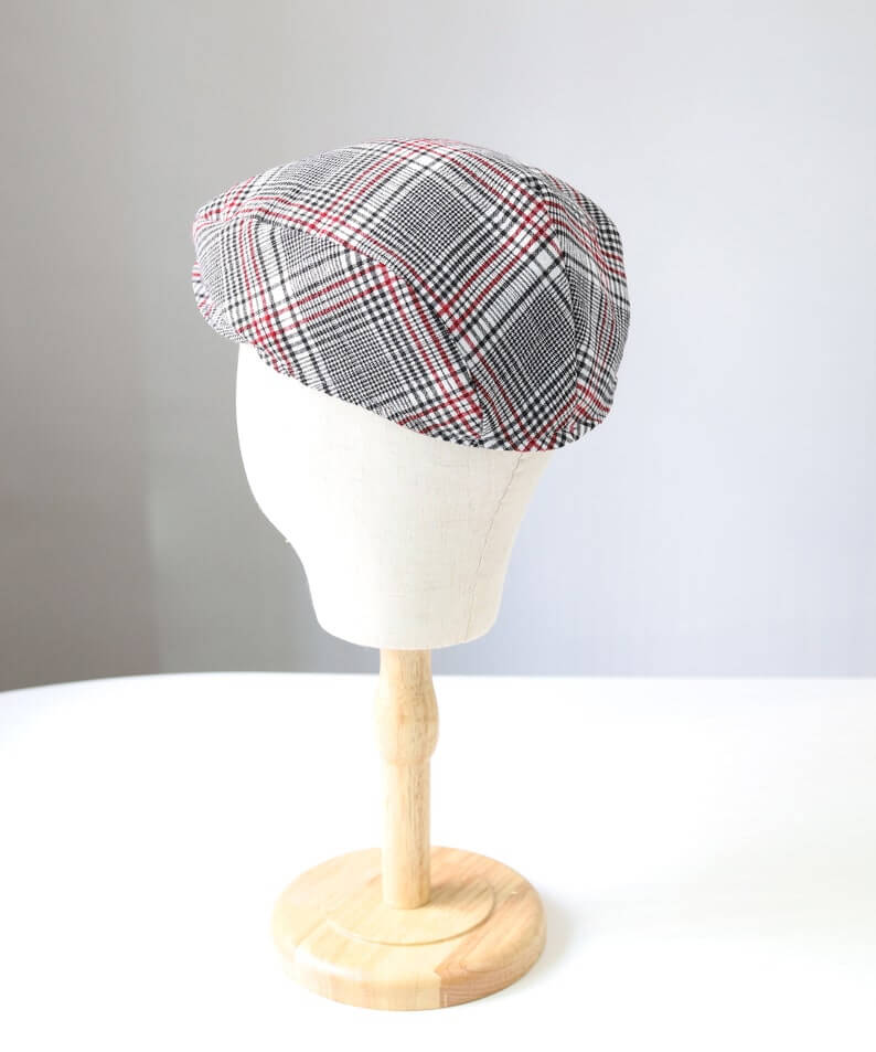 Flat Cap Pattern, PDF Sewing Pattern, 7 Sizes, Irish flat cap, Baker B